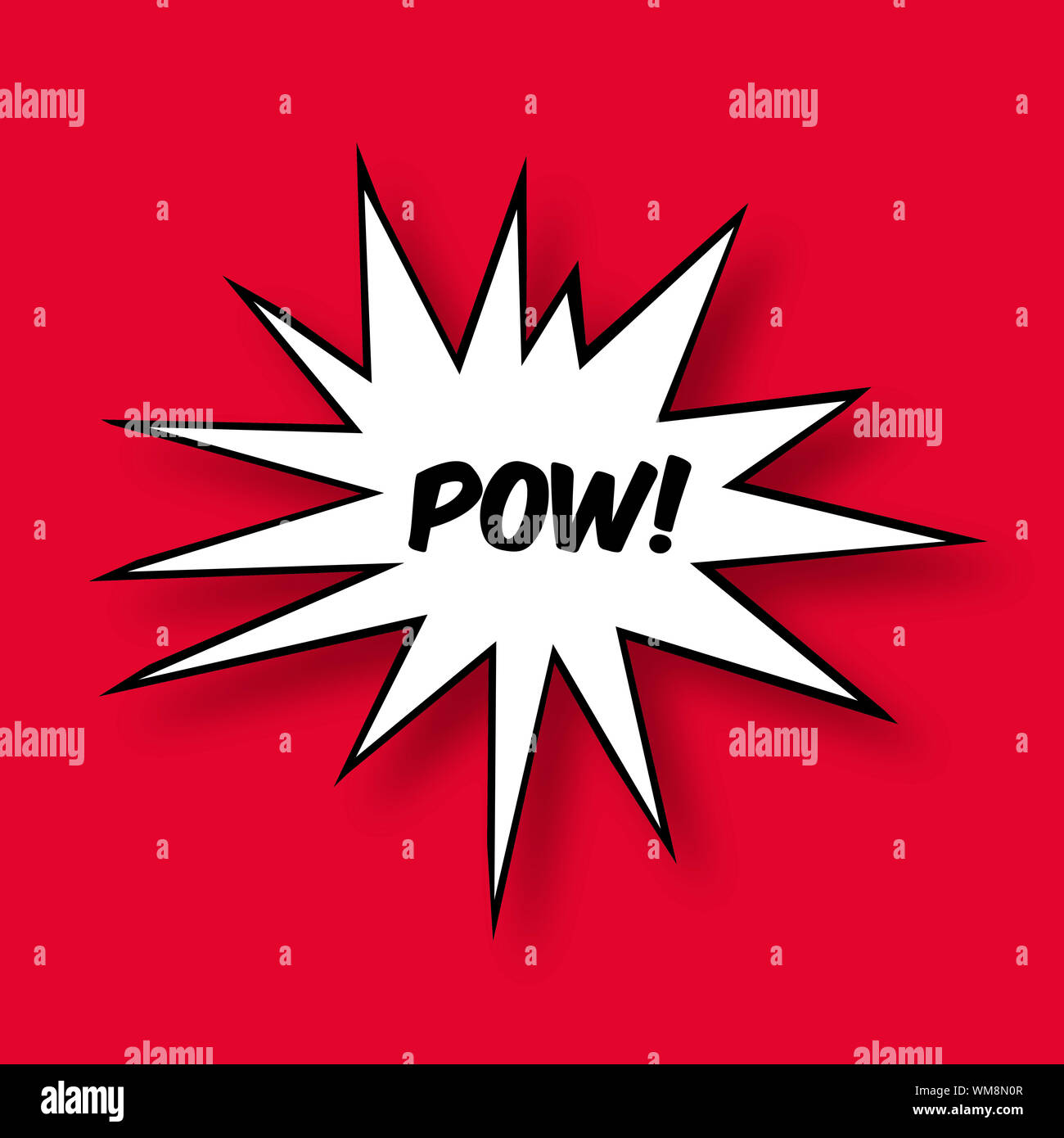 Pow comic word hi-res stock photography and images - Alamy