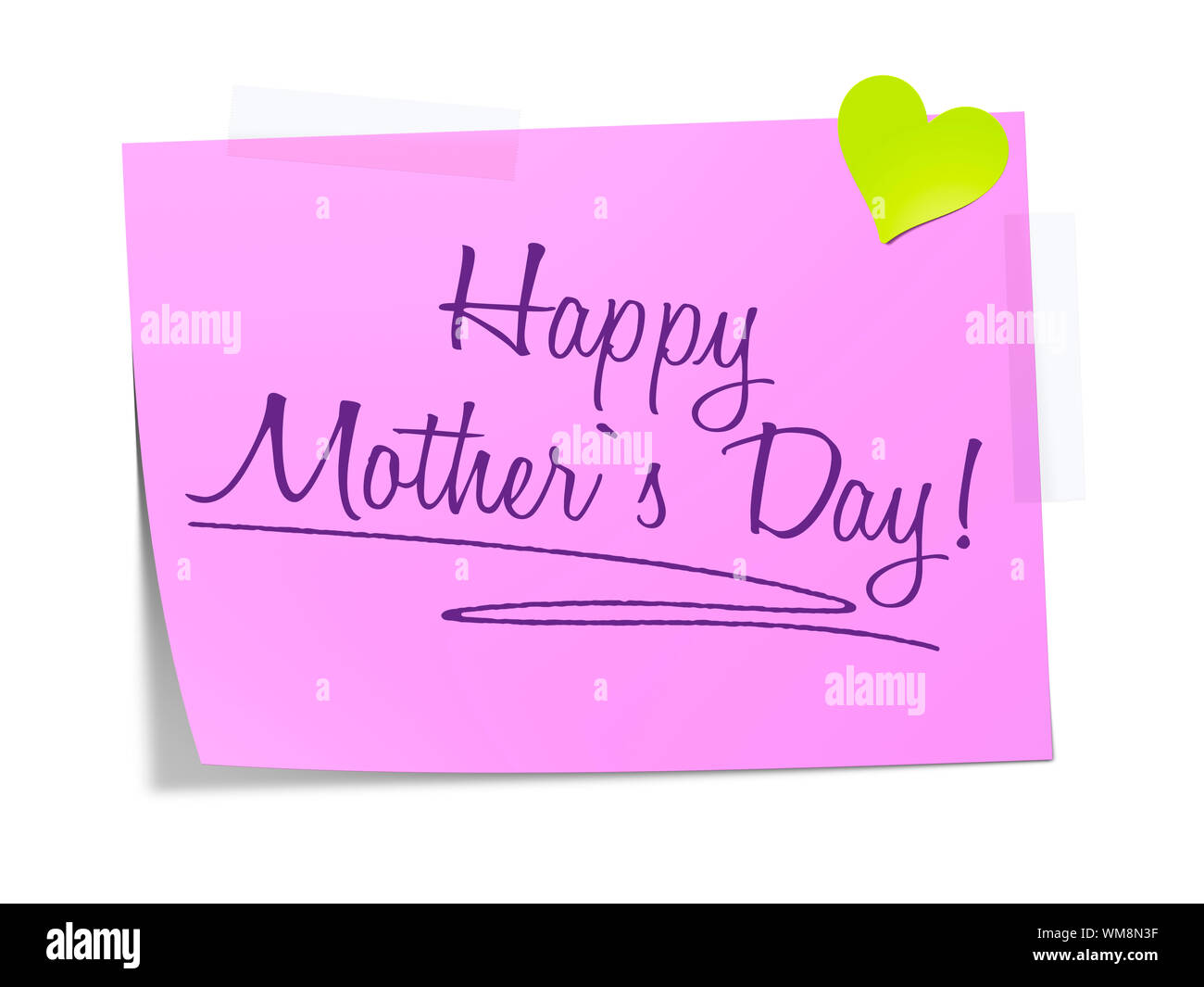 Happy mothers day sticky note hi-res stock photography and images - Alamy