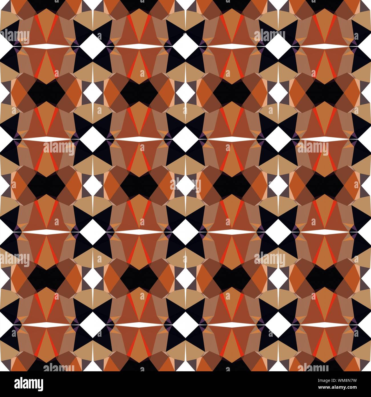 seamless repeating pattern design with sienna, black and dark khaki ...
