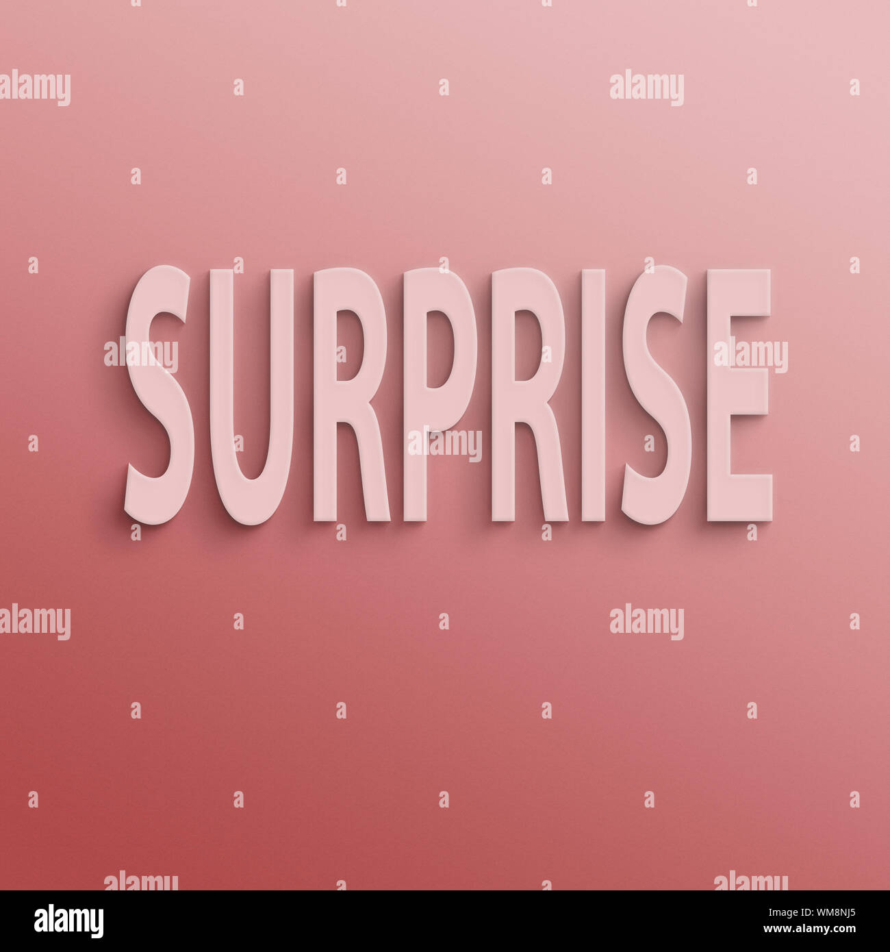 text on the wall or paper, surprise Stock Photo - Alamy