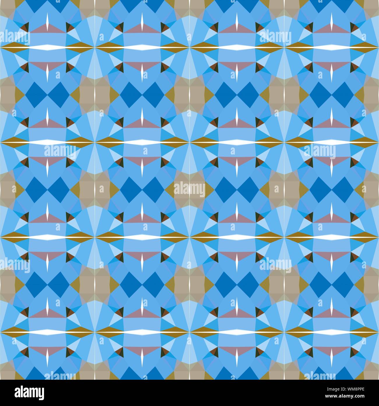 seamless repeating pattern wallpaper with corn flower blue, brown and ...