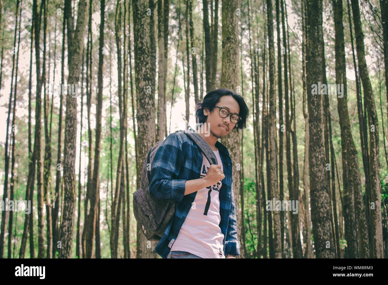 Man carrying tree trunk hi-res stock photography and images - Alamy