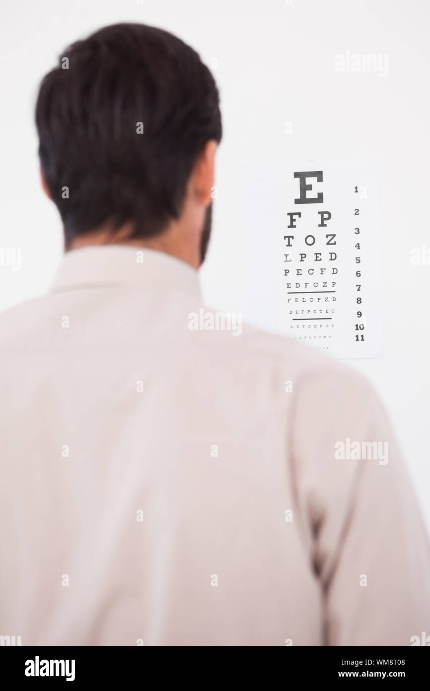 Eyesight concept test chart letters hi-res stock photography and images ...