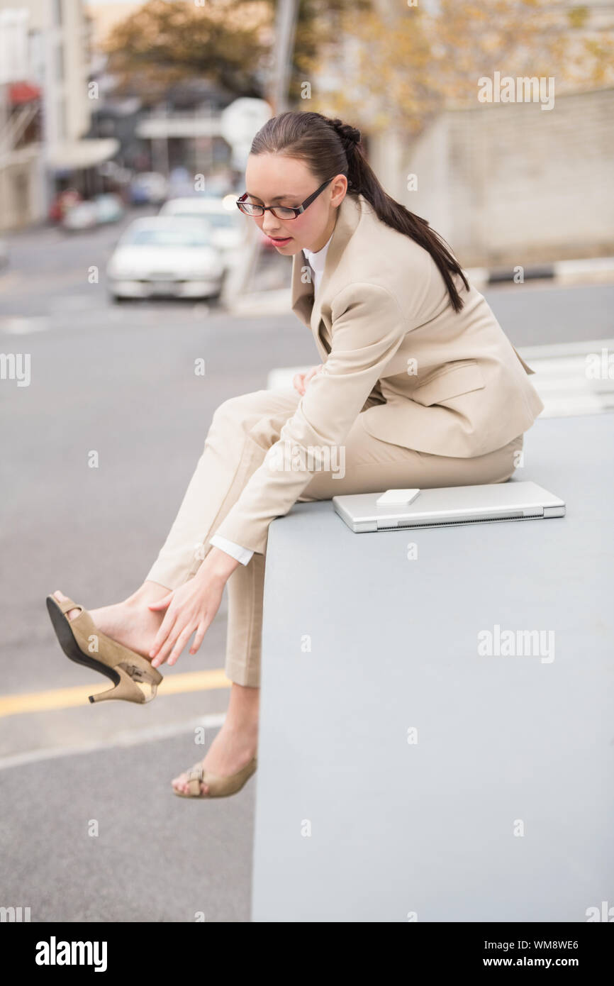 Taking shoe off hi-res stock photography and images - Alamy