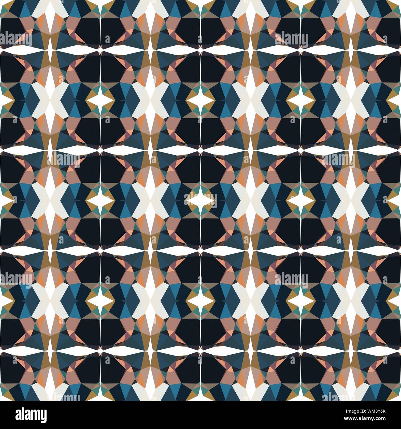 seamless repeating pattern wallpaper with tan, very dark blue and ...