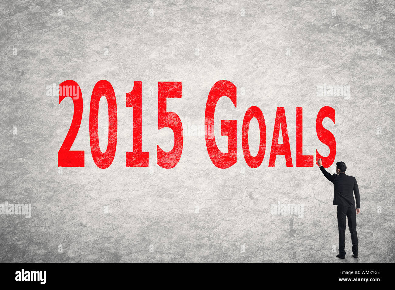 Words goals target handwriting hi-res stock photography and images - Alamy