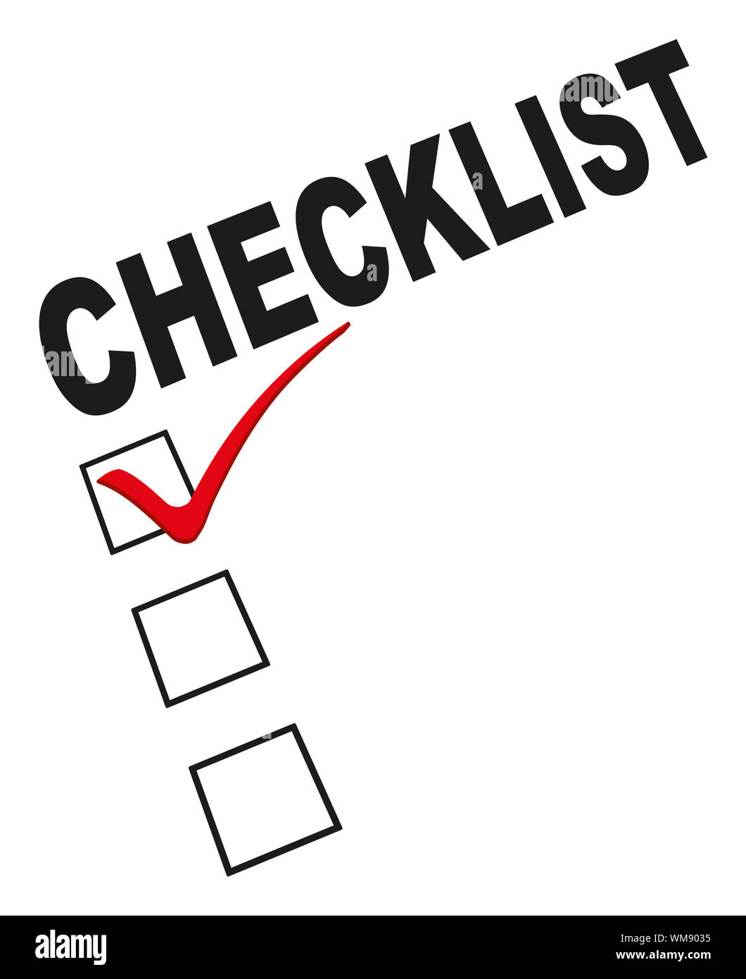 Checklist checkmark vector hi-res stock photography and images - Alamy