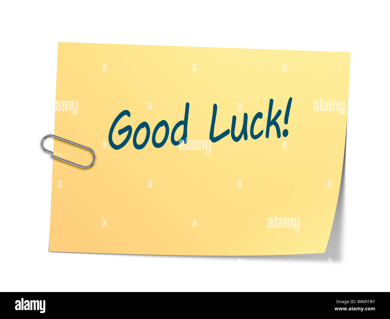 Good luck note Cut Out Stock Images & Pictures - Alamy