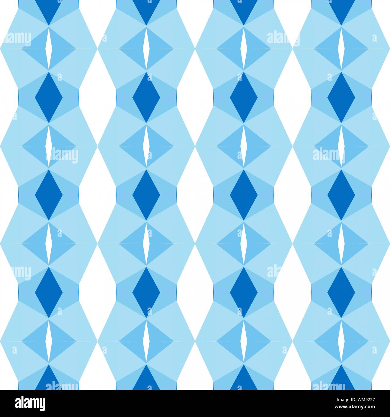 seamless repeatable pattern wallpaper with light blue, strong blue and ...