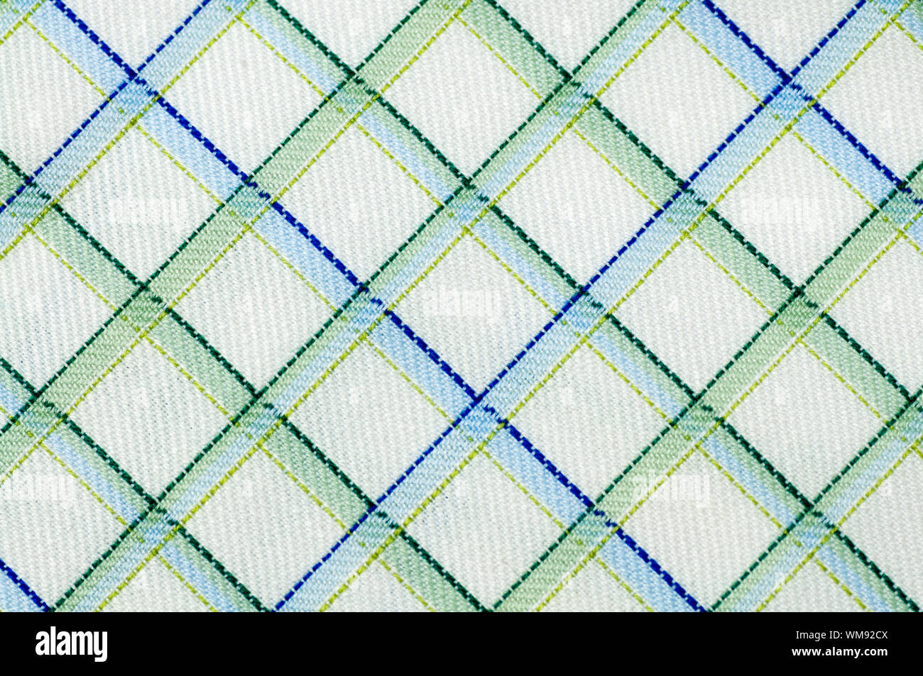 Close up real gridded fabric, 100% cotton Stock Photo - Alamy