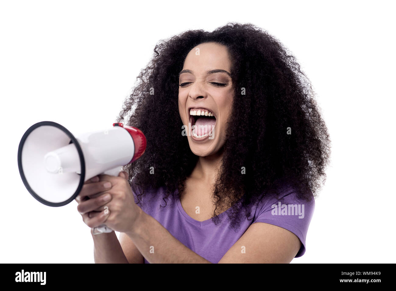Woman laughing loudly hi-res stock photography and images - Alamy