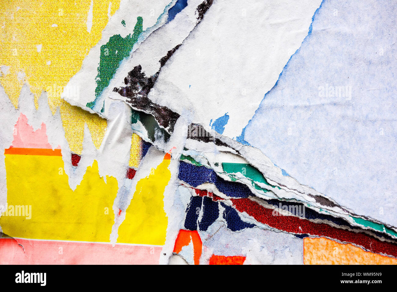 Torn posters on wall hi-res stock photography and images - Alamy