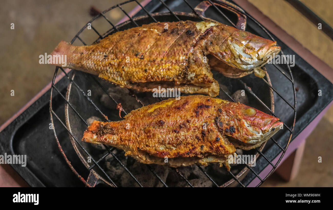 Fish barbecue grill barbecue hi-res stock photography and images - Alamy