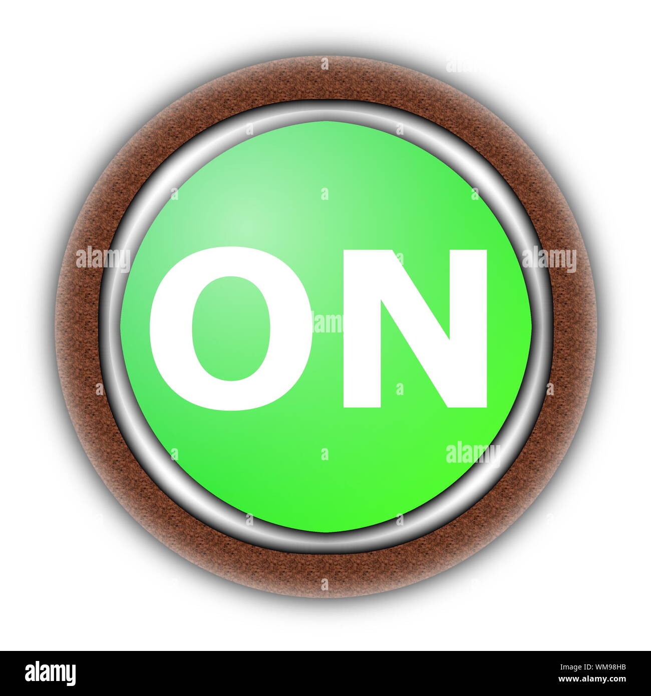 iilustration of an on and off button Stock Photo - Alamy