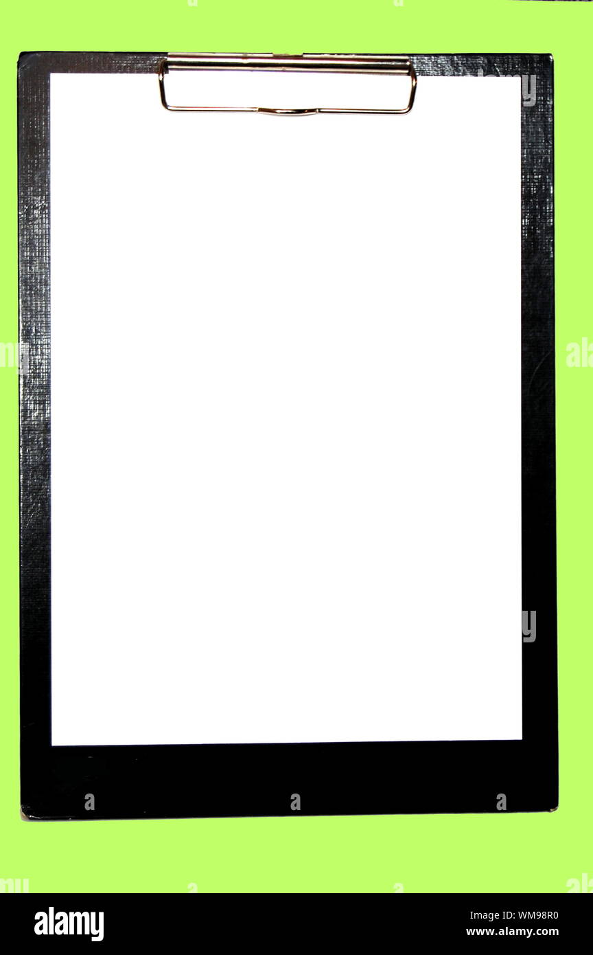 clipboard isolated on white with empty space for text message Stock ...