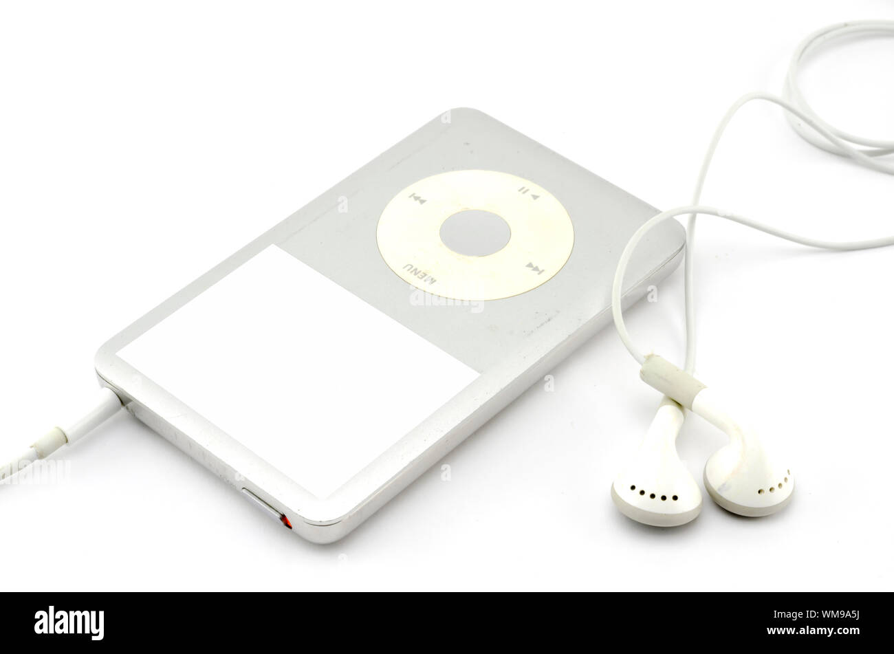 mp3 player isolated on white background Stock Photo - Alamy