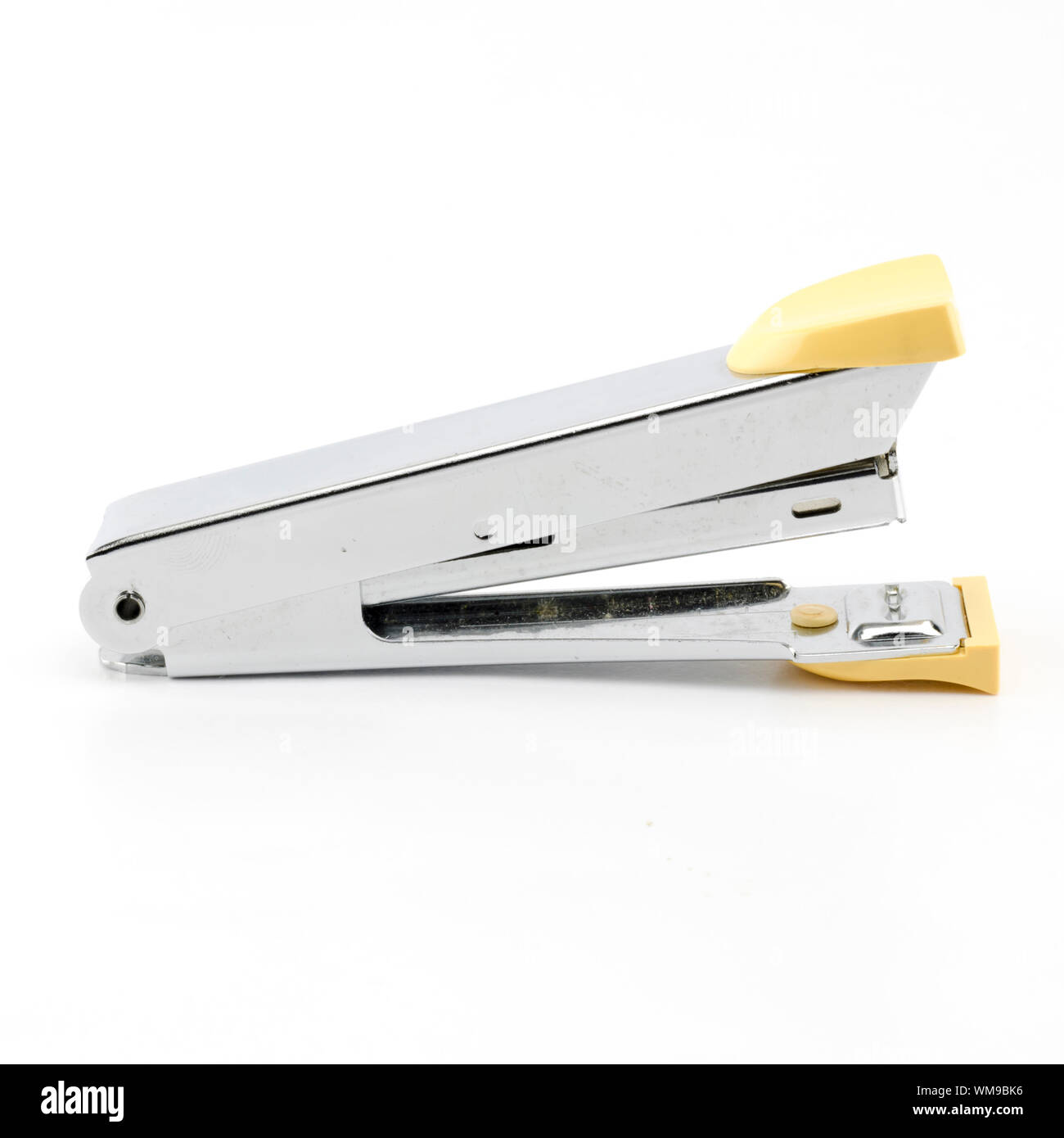 stapled paper isolated on white background Stock Photo - Alamy