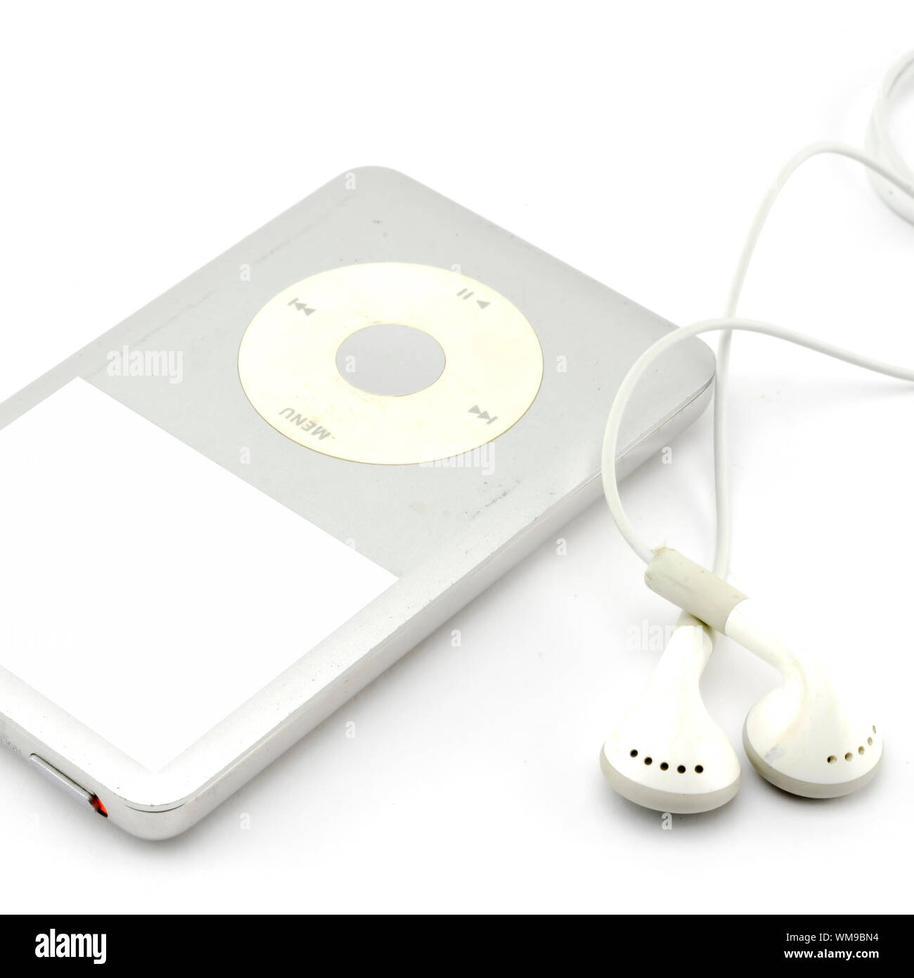 mp3 player isolated on white background Stock Photo - Alamy