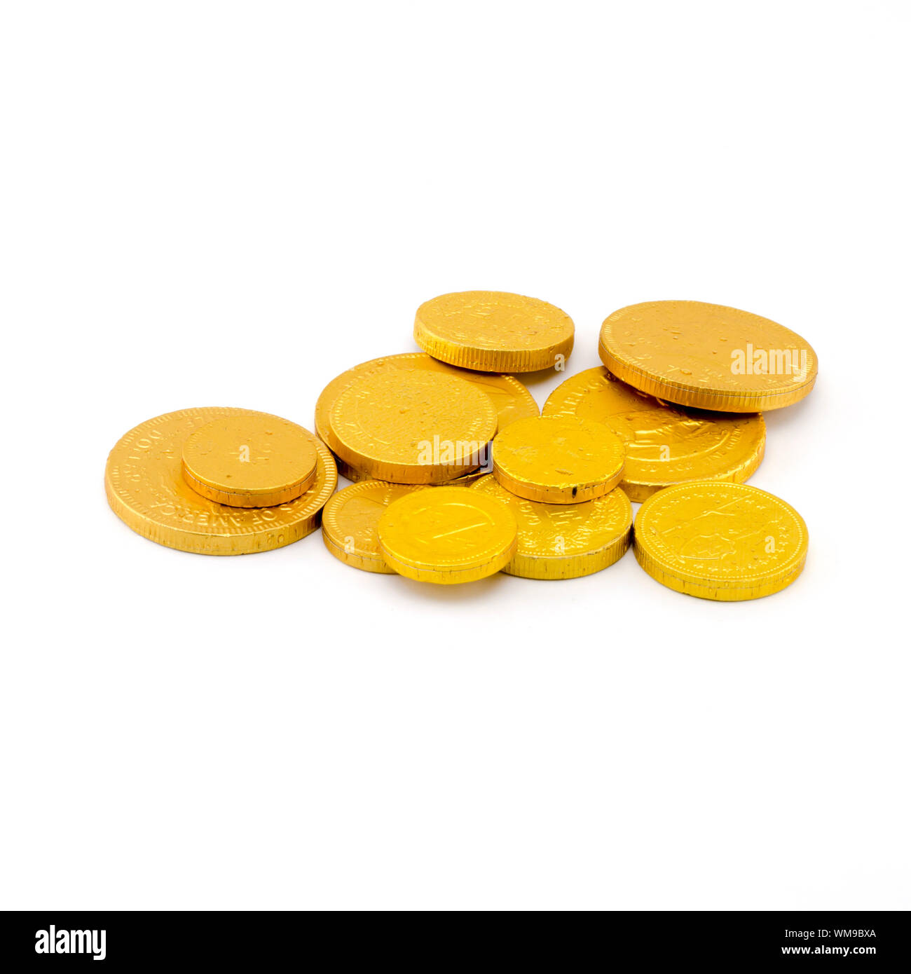 gold coin isolated on white background Stock Photo - Alamy