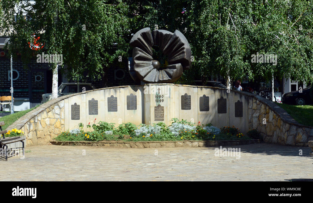 A memorial in Mali park in Prokuplje, Serbia Stock Photo - Alamy