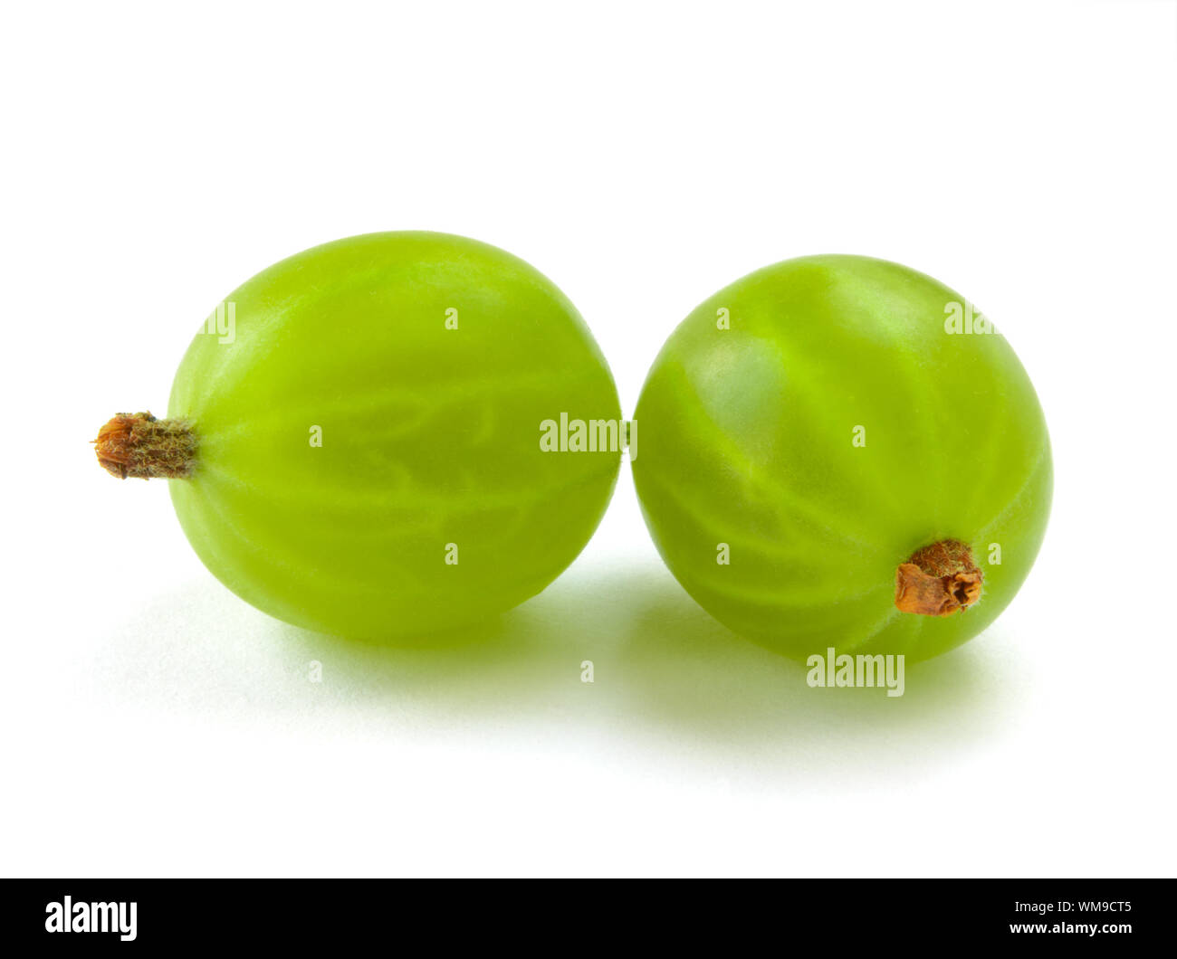 Ripe Gooseberries Isolated on the White Background Stock Photo - Alamy