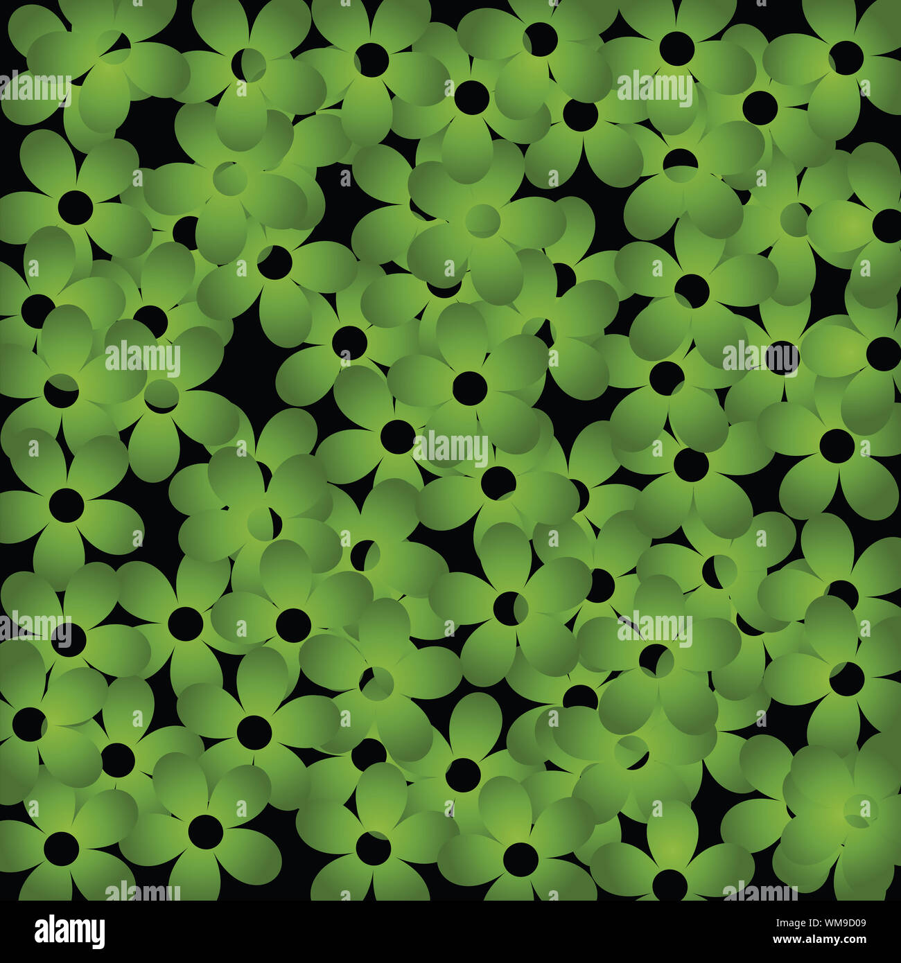 Abstract green flowers background Stock Photo - Alamy