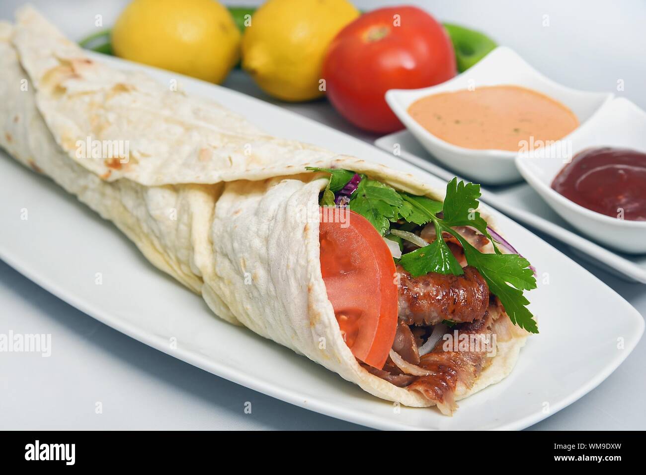 Shawarma kebab hi-res stock photography and images - Alamy