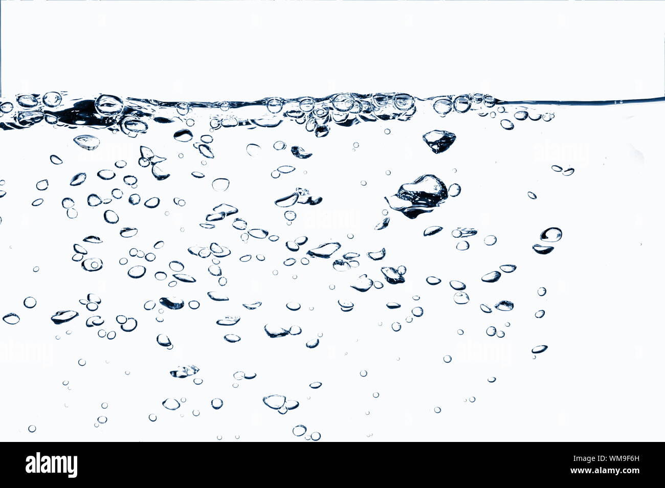 fresh and clean water with gas bubbles background Stock Photo - Alamy