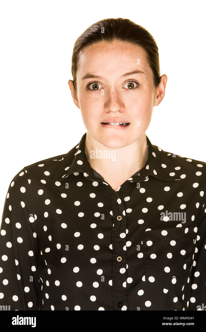 An unsettled teenage girl looks very distraught Stock Photo - Alamy