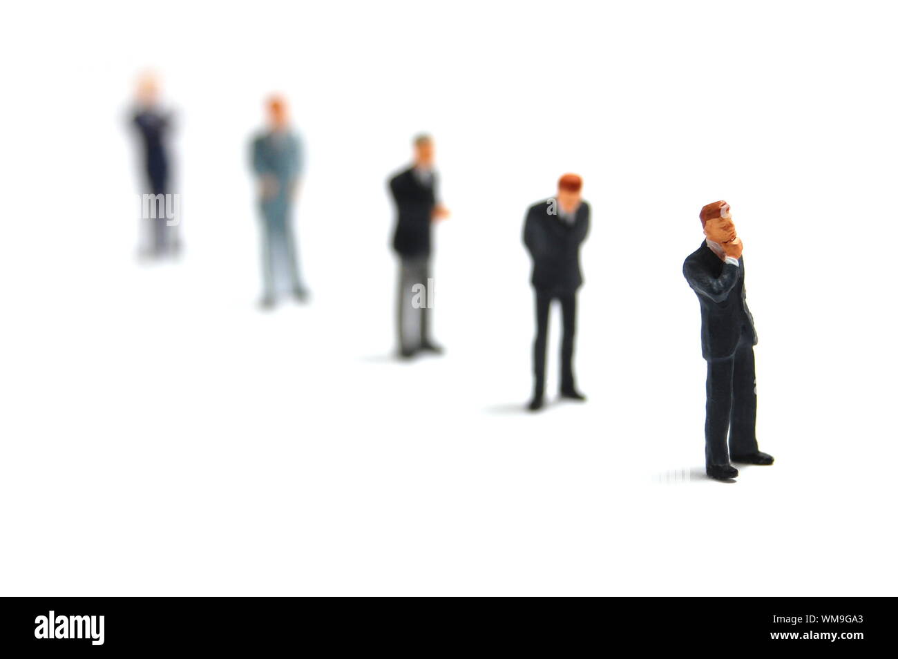 individual and successful business man isolated on white background ...