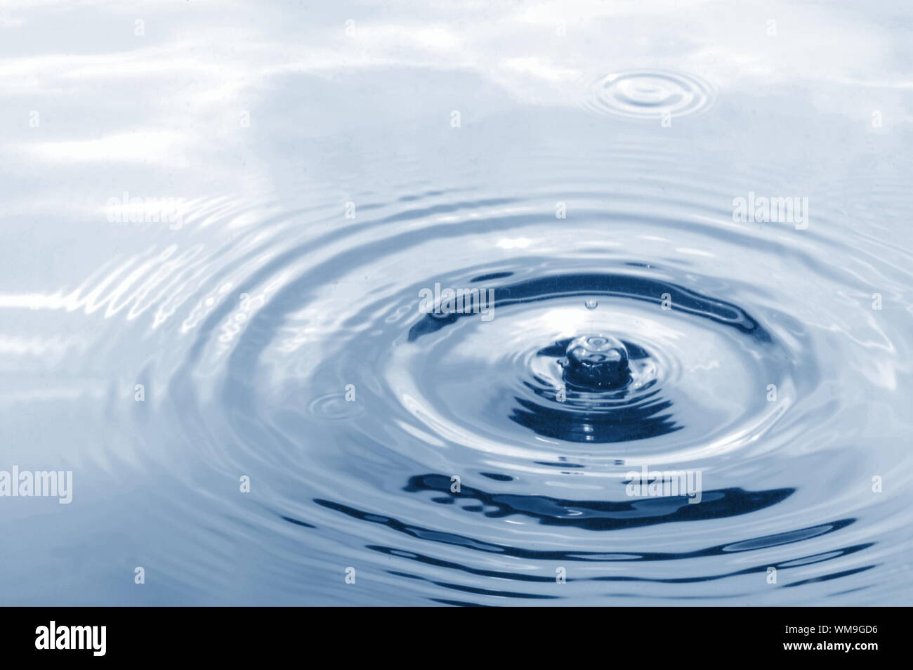 impact of a fresh water drop on a rainy day Stock Photo - Alamy