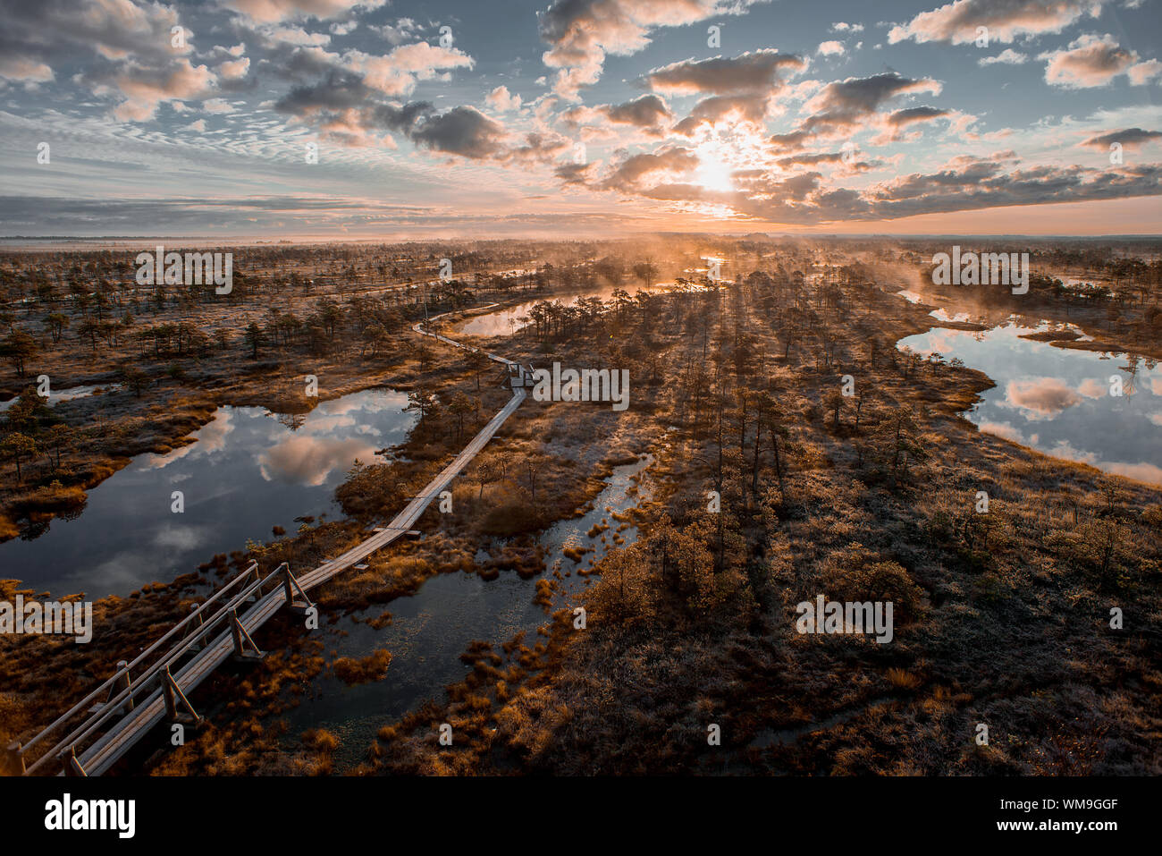 Aerial view of wetland hi-res stock photography and images - Alamy