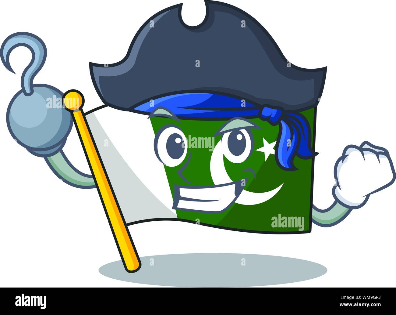 Waving flag pakistan on Stock Vector Images - Alamy