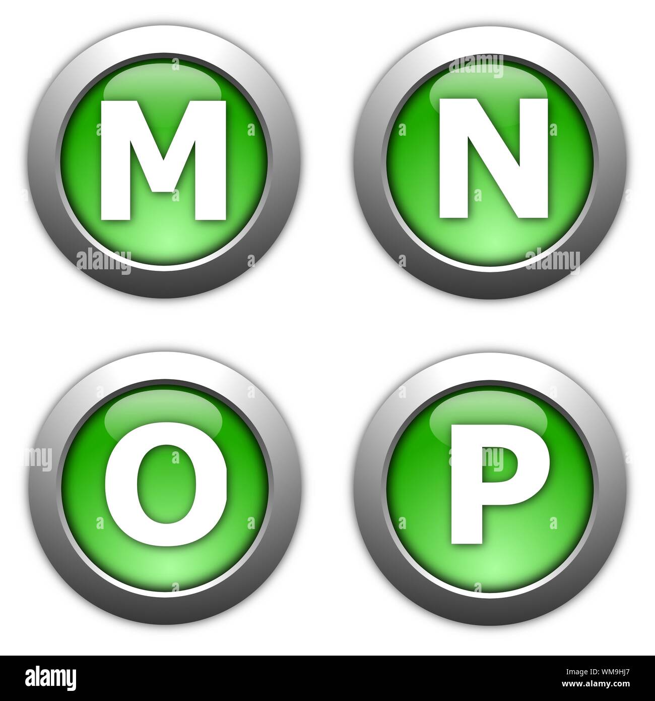 collection of web button alphabet and numbers Stock Photo - Alamy