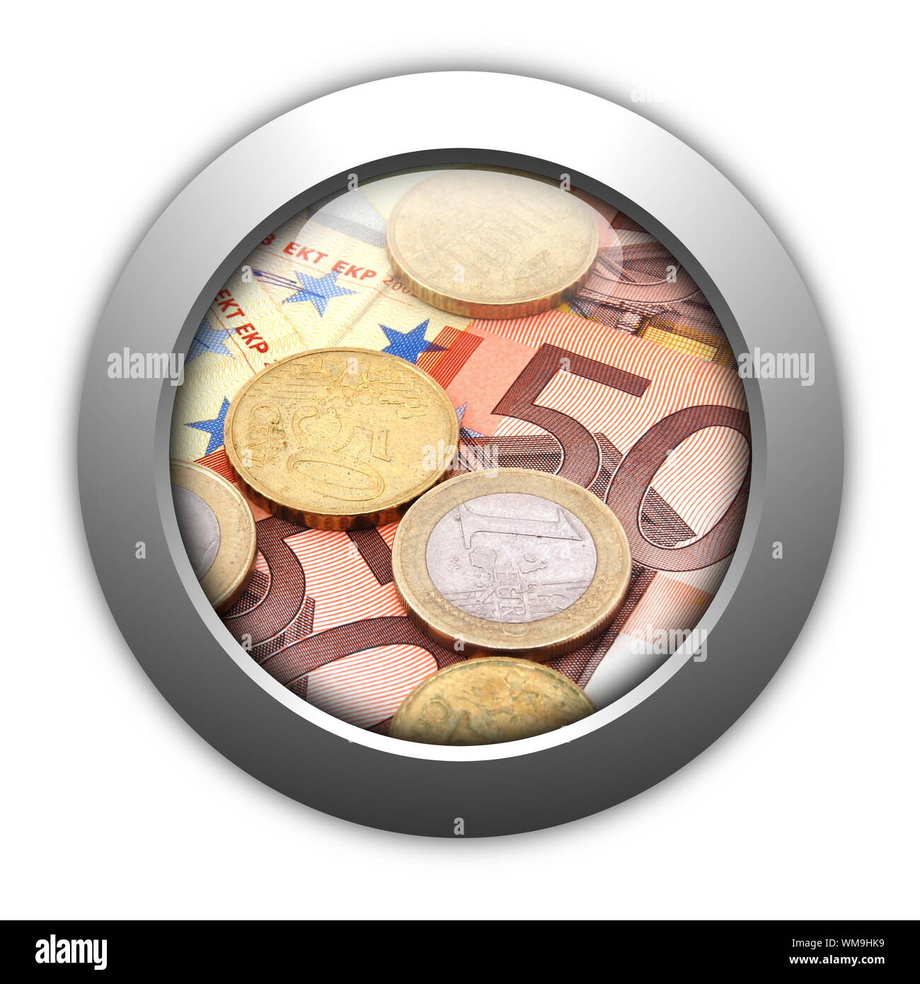 money internet button showing financial business success Stock Photo ...