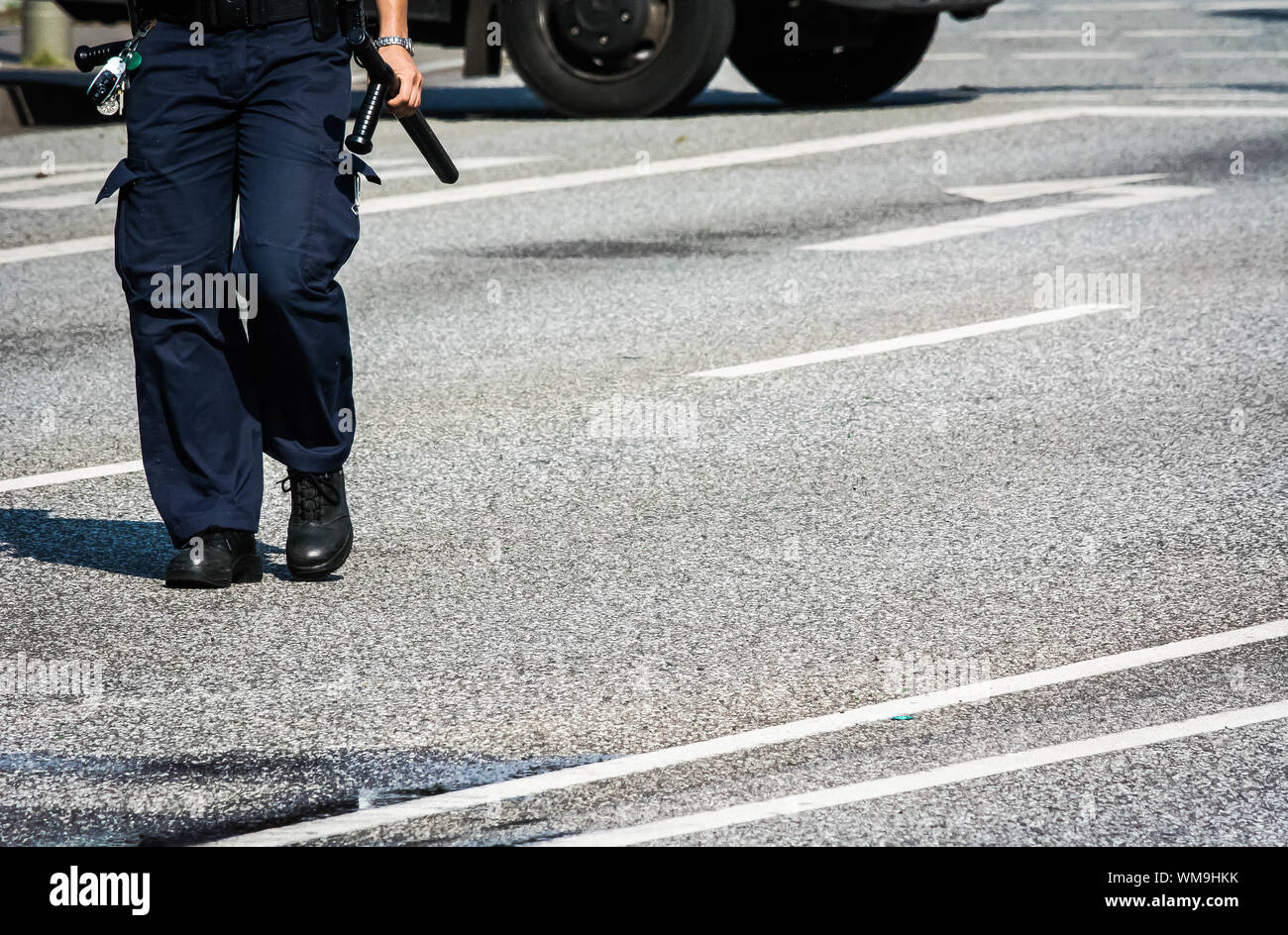 Police Officer Walking High Resolution Stock Photography and Images - Alamy
