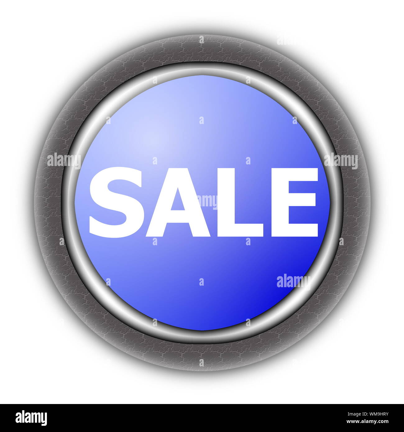 sale button isolated on a white background Stock Photo - Alamy