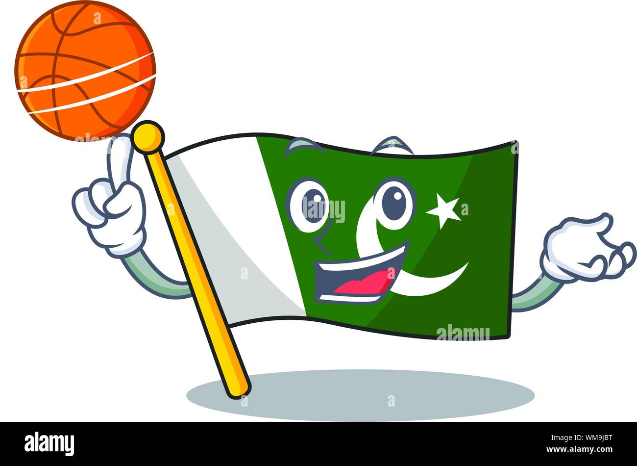 Waving flag pakistan on Stock Vector Images - Alamy