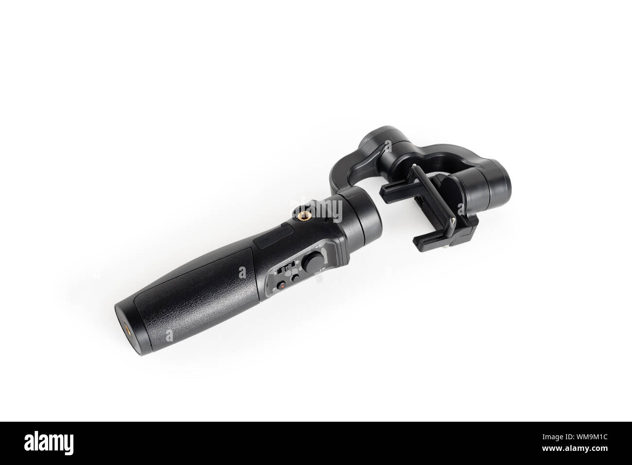 Stabilizer for a compact video camera.Isolated on white background ...