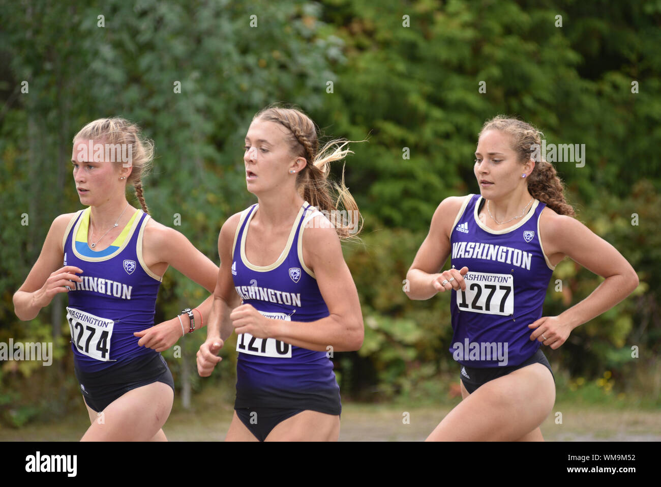 Washington Huskies runners (from left) Shona McCulloch, Katie ...