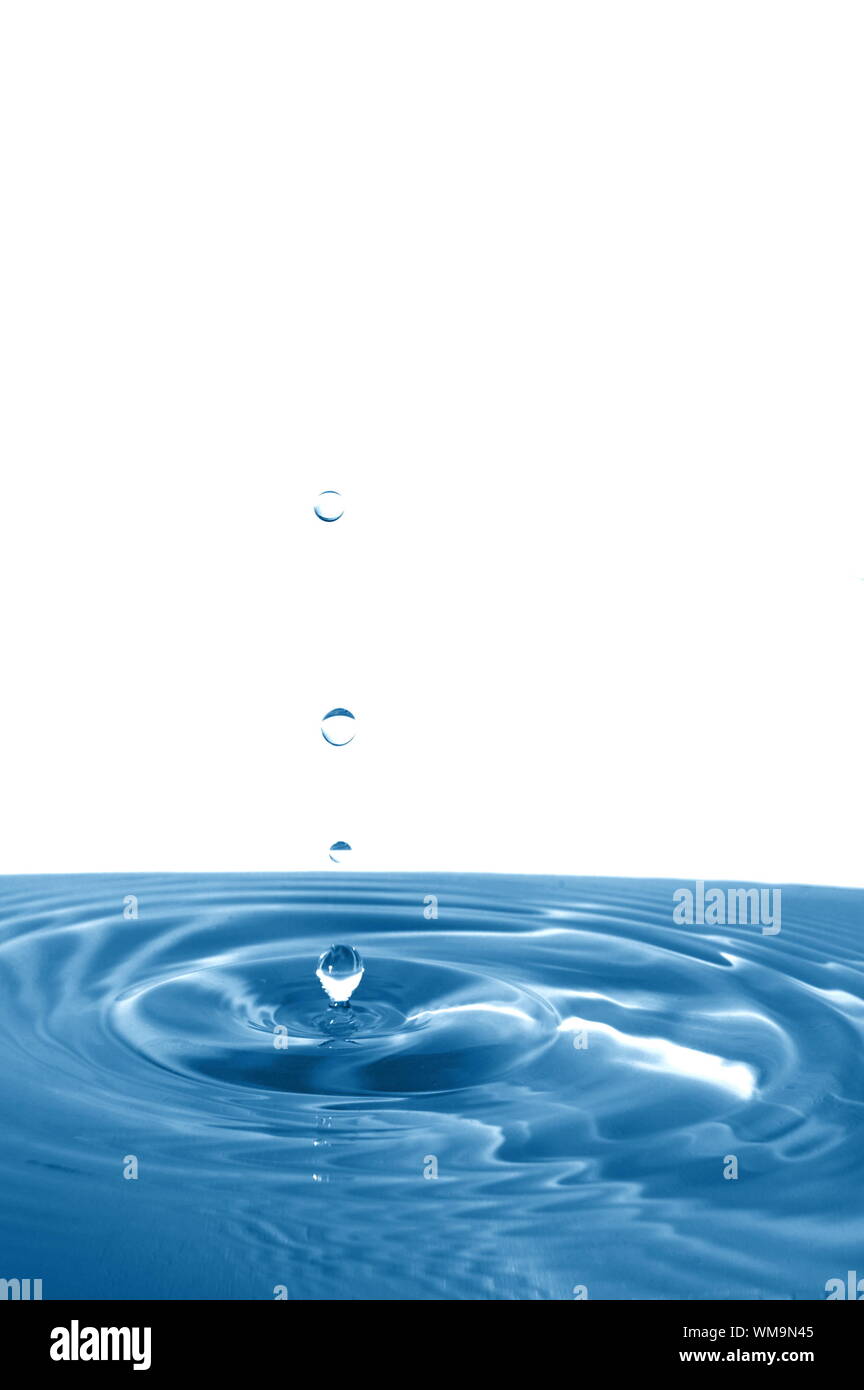 splash of water drop showing a concept of wellness Stock Photo - Alamy