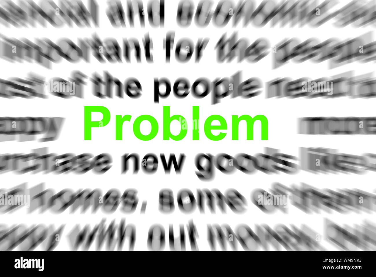 problem and solution words showing business concept Stock Photo - Alamy