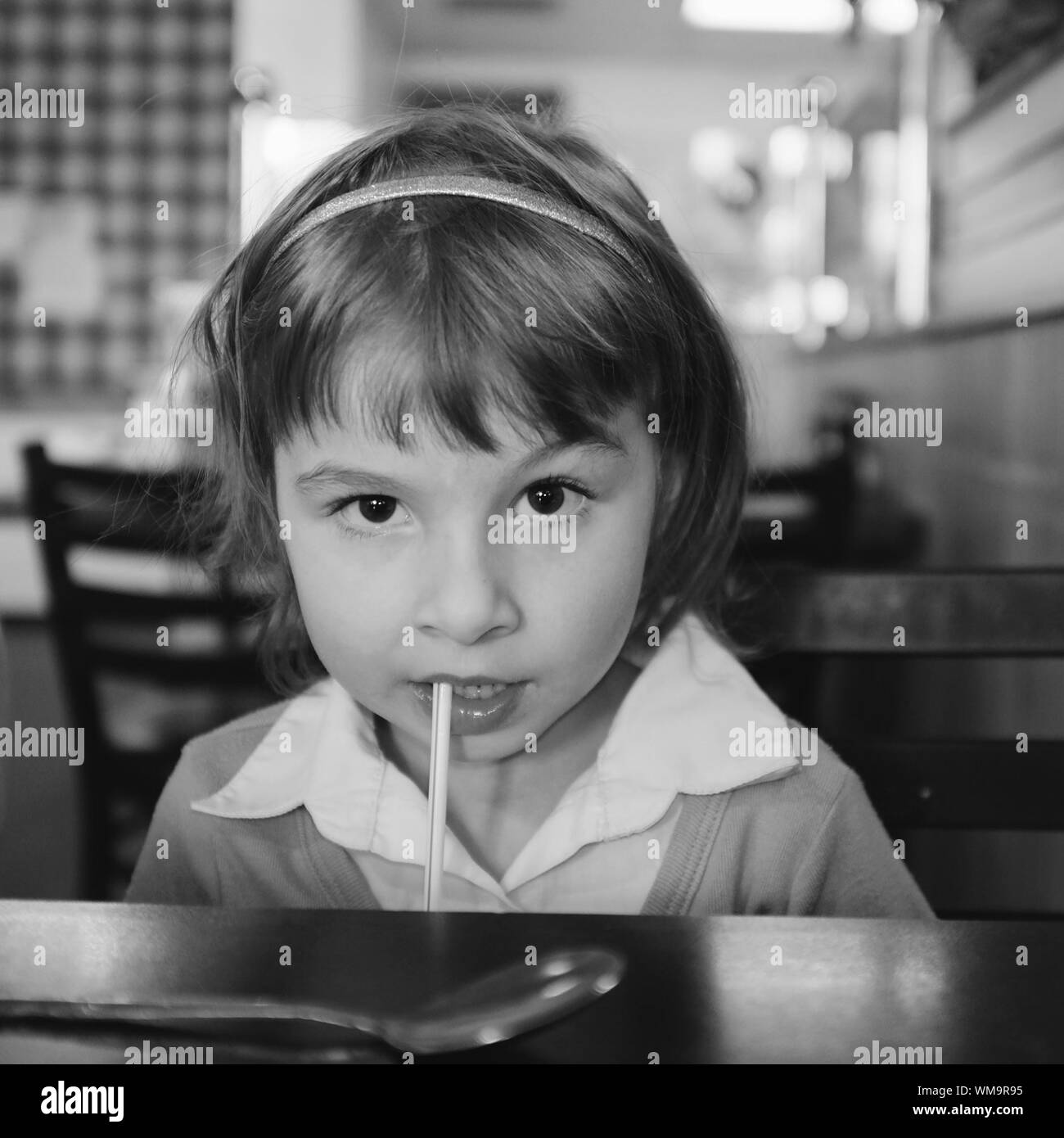 Close up mouth drinking straw hi-res stock photography and images - Alamy