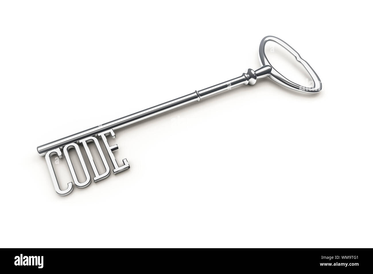 An image of a key with the word code Stock Photo - Alamy
