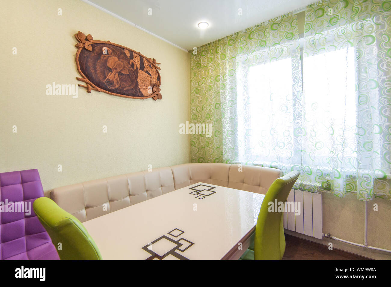 Russia, Moscow- June 13, 2018: interior room apartment. standard repair ...