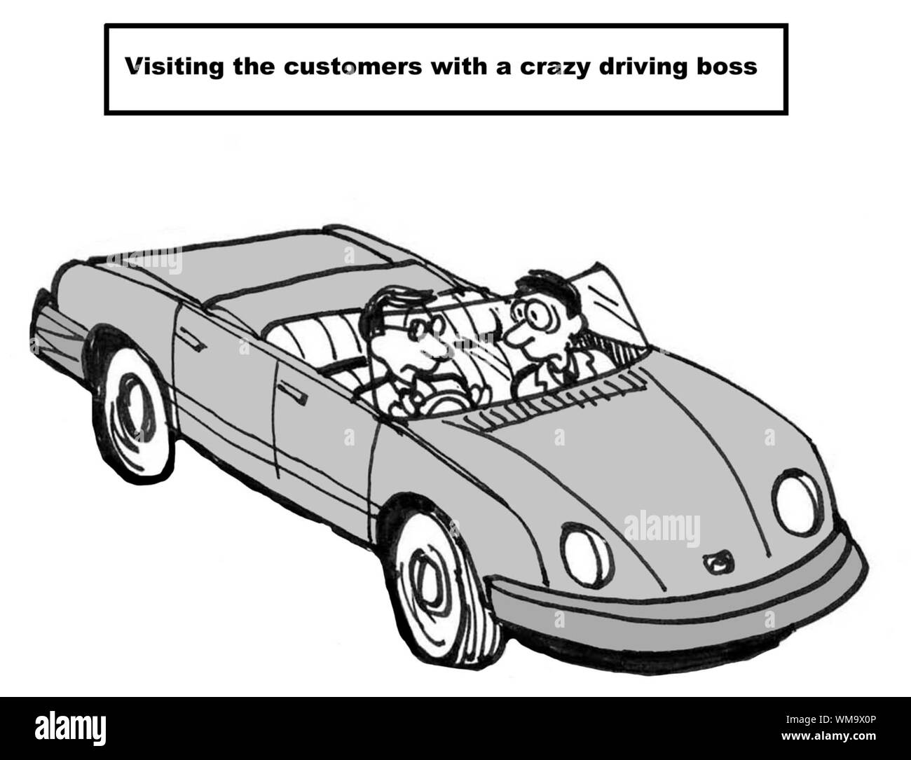 Employee is impressed by his boss' performance Stock Photo - Alamy