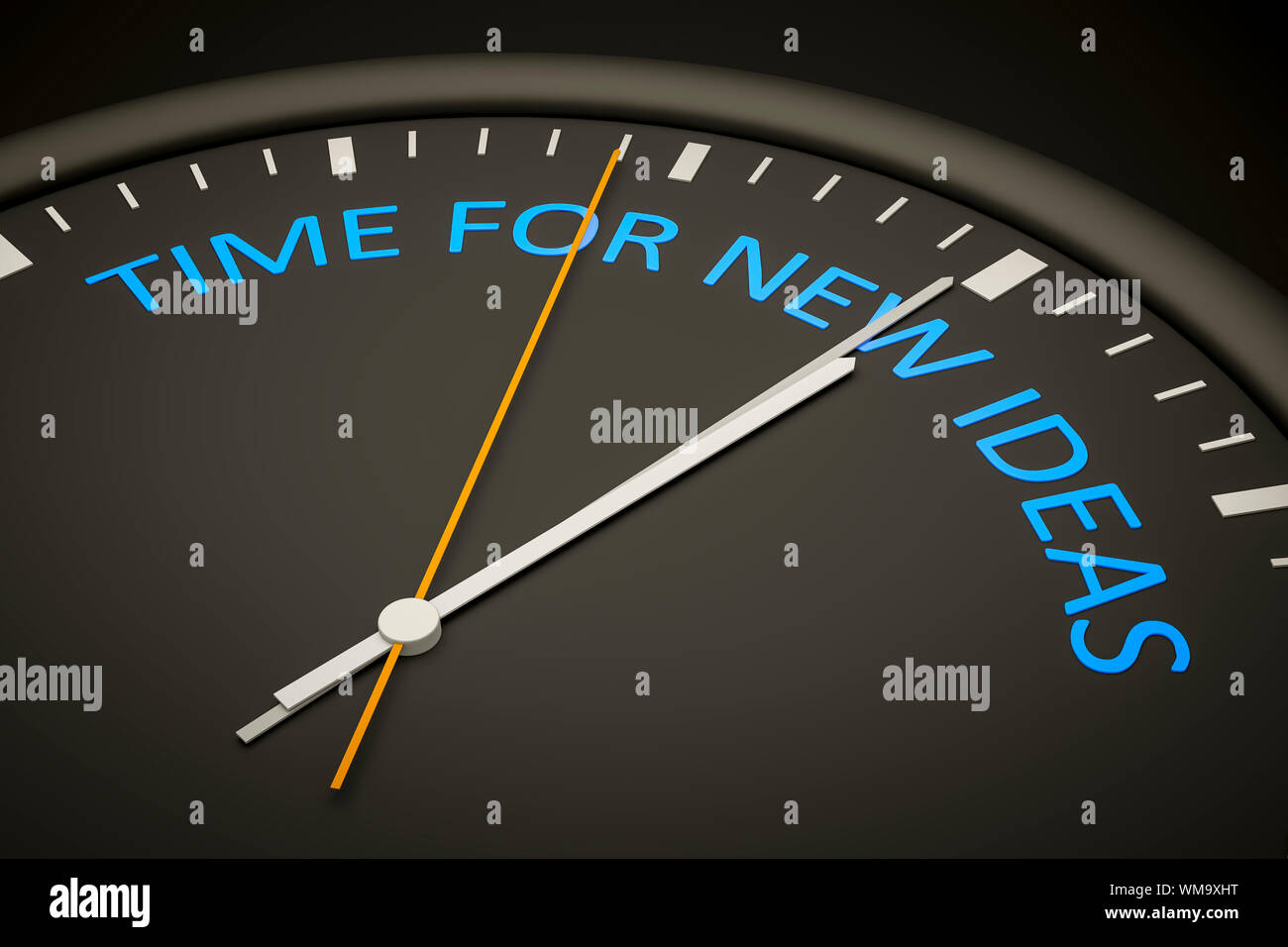 Illustration time 3d design orange hi-res stock photography and images ...