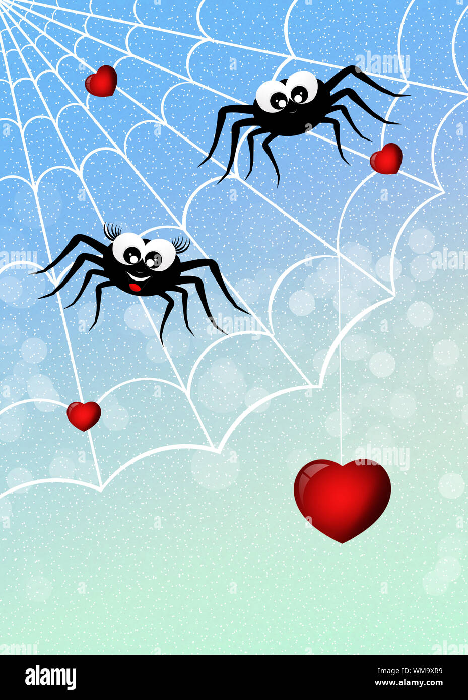 spiders in love Stock Photo - Alamy