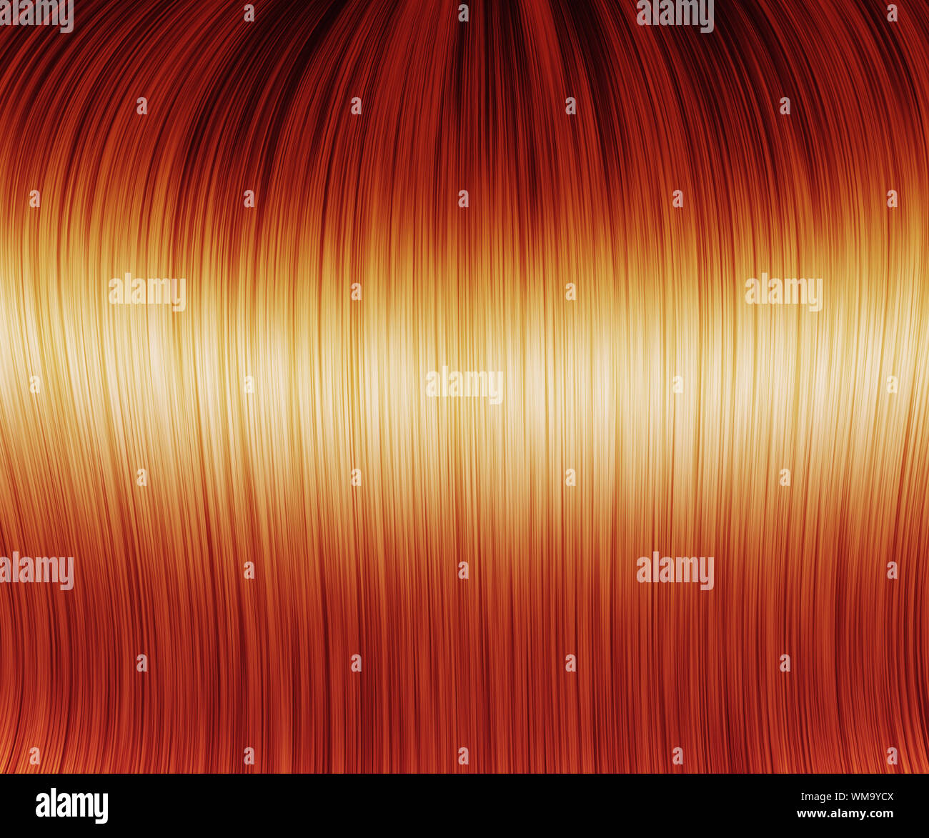 Digital generated sleek red hair texture background Stock Photo - Alamy