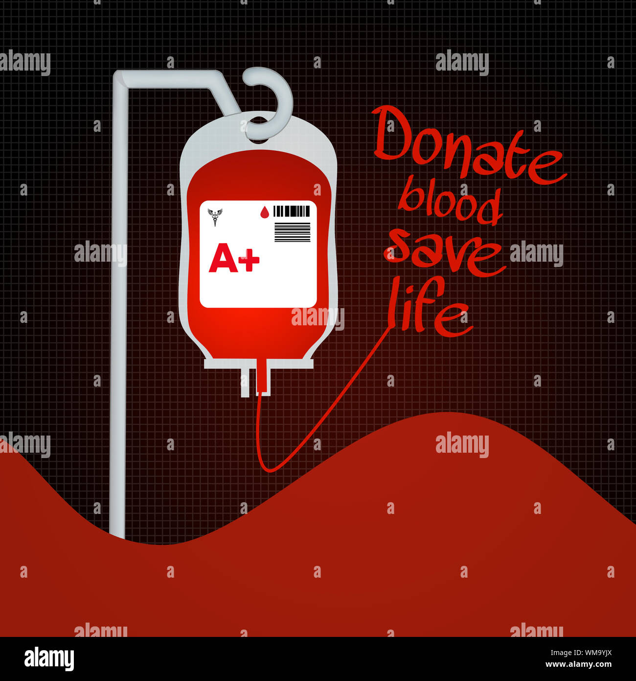 donate blood save life Stock Photo - Alamy